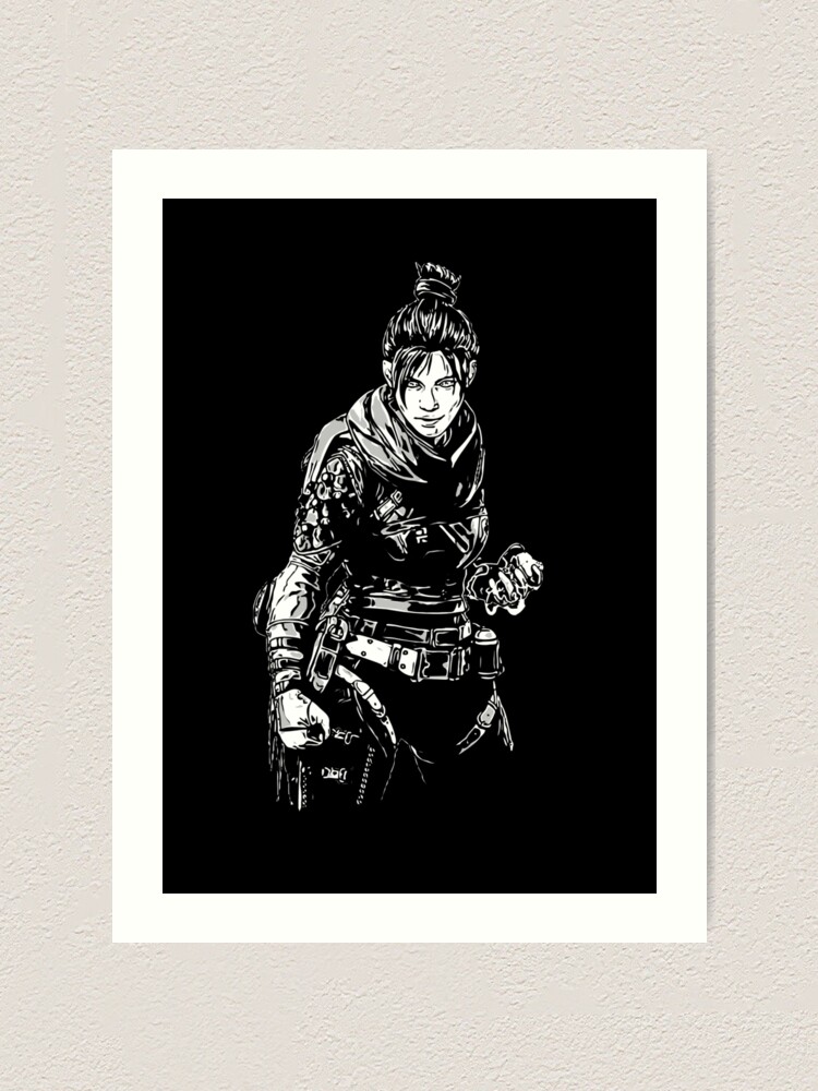 "WRAITH Apex Legends - Vector Art *Black*" Art Print by MnA-Designs ...