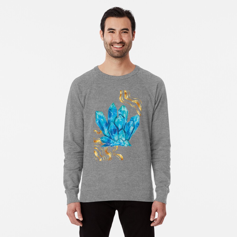 "Blue crystal cluster, watercolor crystals, quartz, blue quartz, geode ...