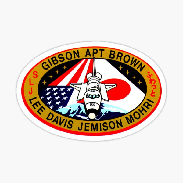 "STS-47 Space Shuttle program" Sticker for Sale by trendistudio | Redbubble