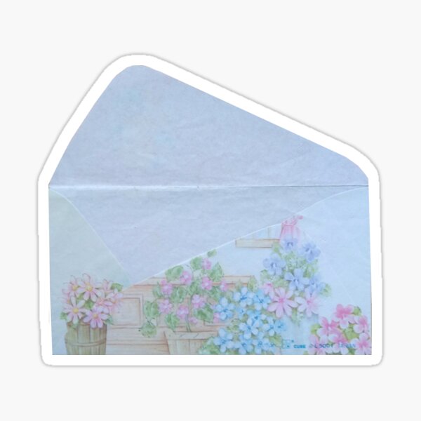 "Flower Envelope Aesthetic" Sticker by bunkayke-mau | Redbubble