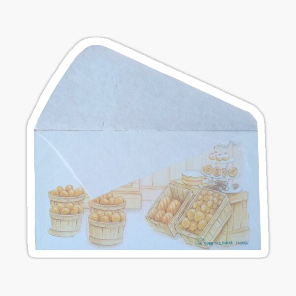 "Envelope Bakery Aesthetic" Sticker for Sale by bunkayke-mau | Redbubble