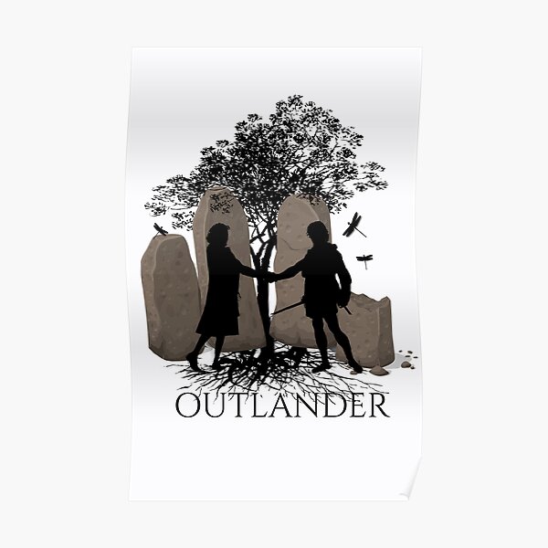 "OUTLANDER SILHOUETTES" Poster for Sale by MIRIAMSMART | Redbubble