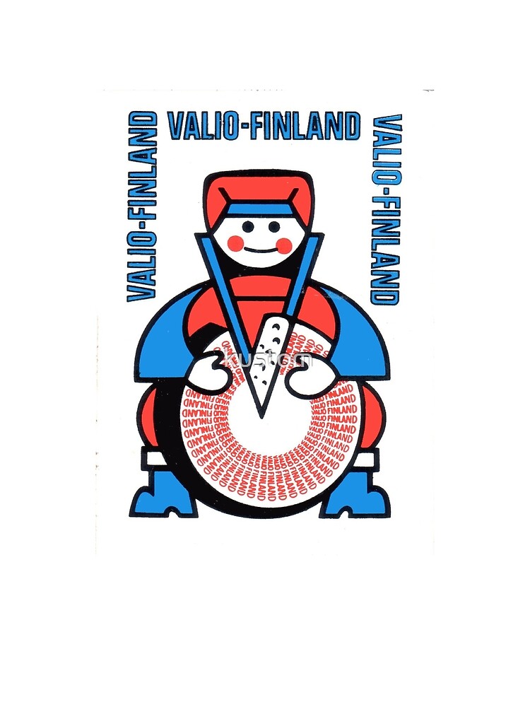 "Vintage Travel Decal Valio Finland" Art Print by kustom | Redbubble