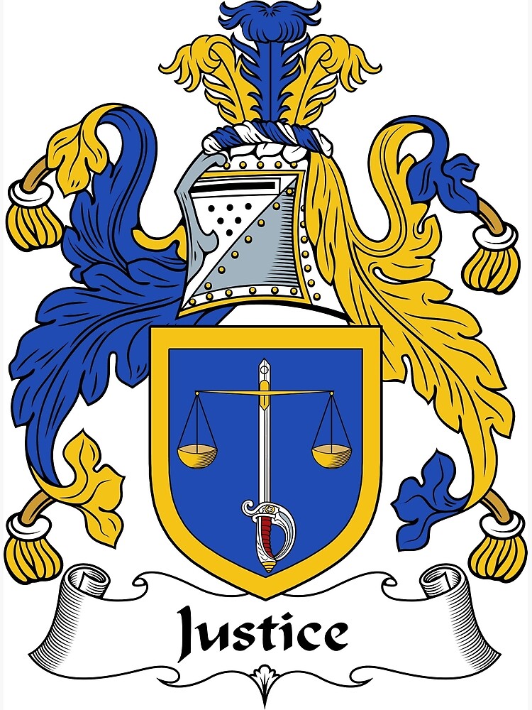 "Justice Coat of Arms / Justice Family Crest" Photographic Print for ...