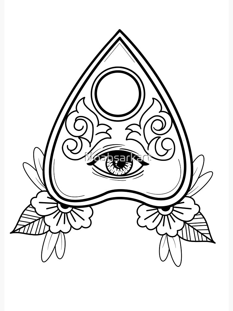 "Ouija planchette horror style" Art Board Print for Sale by Noahsarkart ...