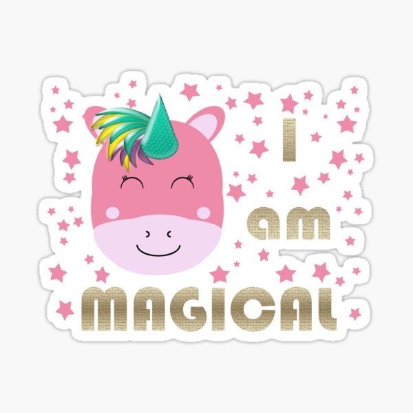 "Unicorn - I am Magical" Sticker for Sale by dea-lakeheart | Redbubble