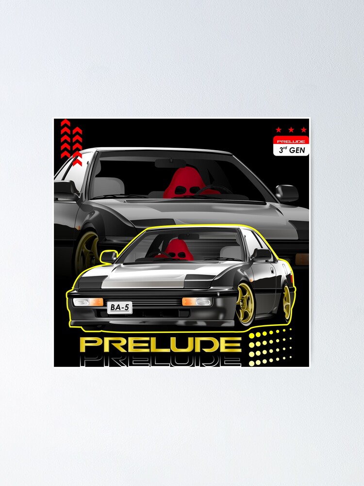 "Honda Prelude 3rd Gen" Poster for Sale by Masfaris | Redbubble