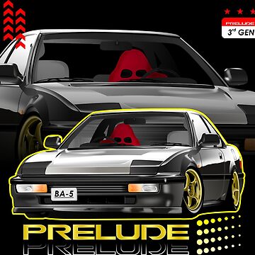 "Honda Prelude 3rd Gen" Sticker for Sale by Masfaris | Redbubble