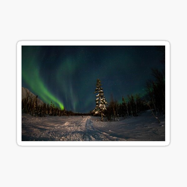 "Northern lights on the background-night mountains. Amazing aurora ...