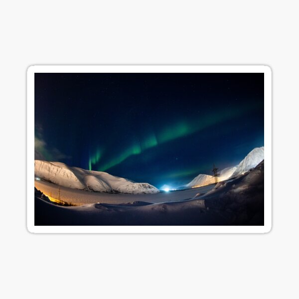 "Northern lights on the background-night mountains. Amazing aurora ...