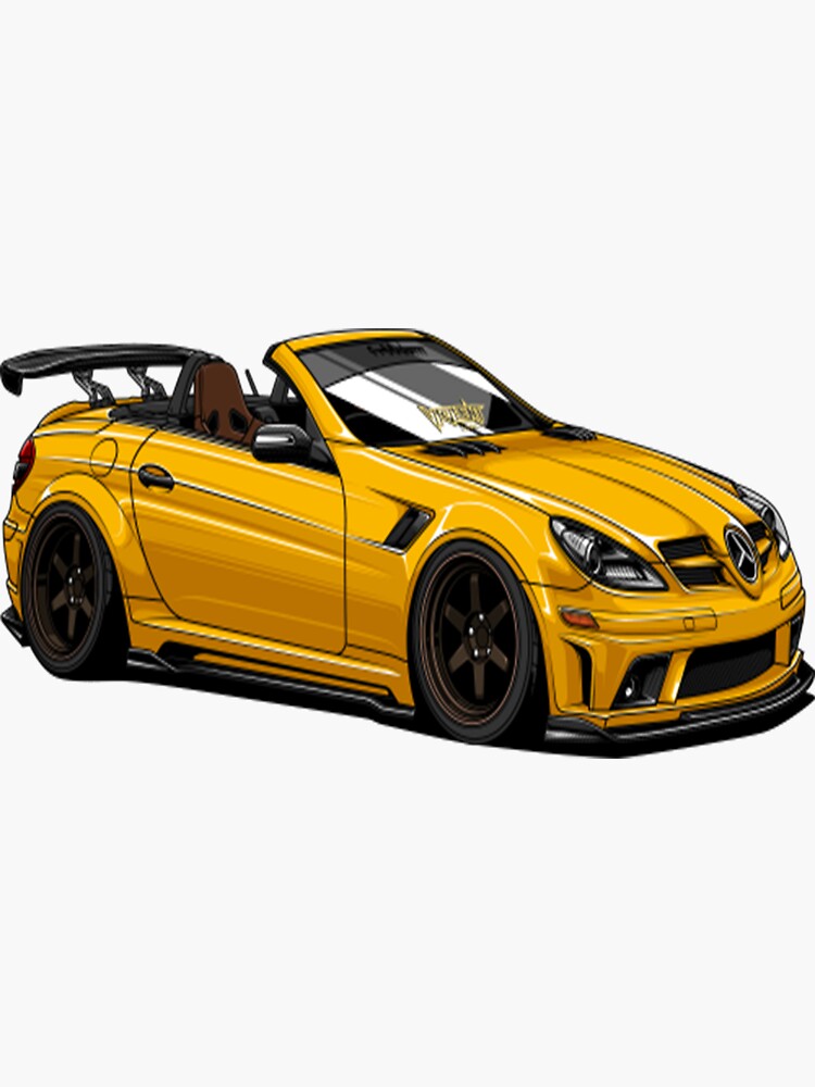 "Mercedes SLK R171" Sticker for Sale by Kaosuyee | Redbubble