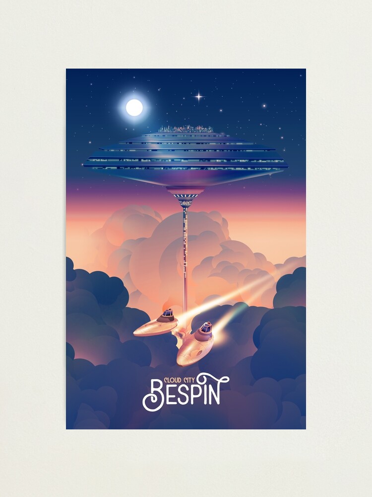 "Cloud City of Bespin Retro Travel Poster" Photographic Print by ...