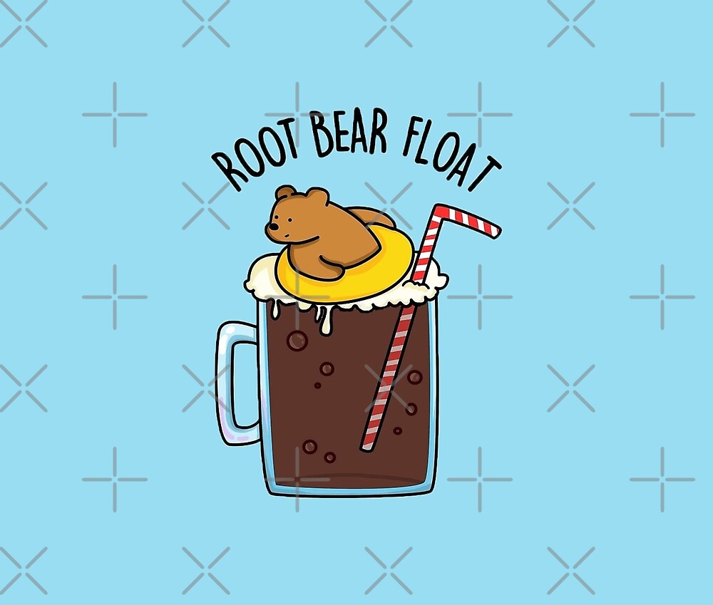 "Root Bear Float Cartoon Pun" by 14Smith15 | Redbubble