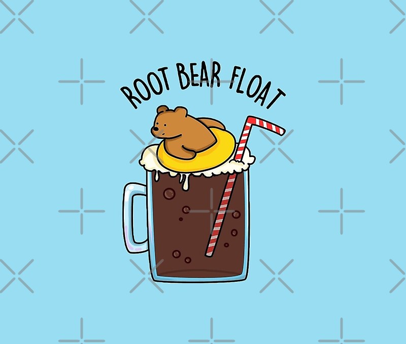 "Root Bear Float Cartoon Pun" by 14Smith15 | Redbubble