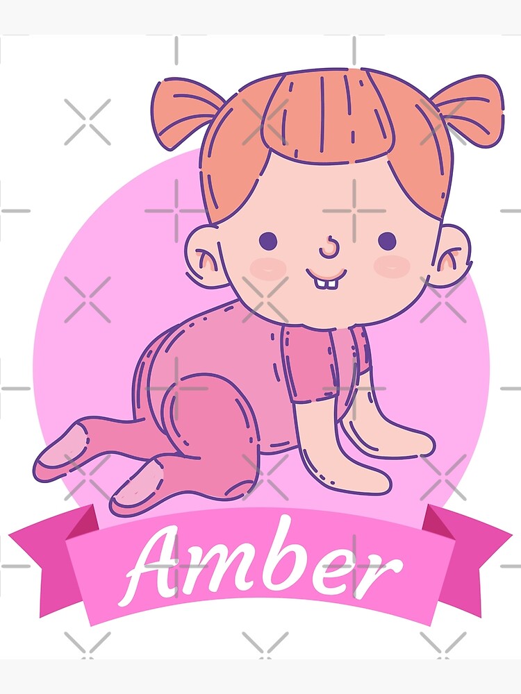 "Amber Girl names for babies" Poster by Piztees | Redbubble
