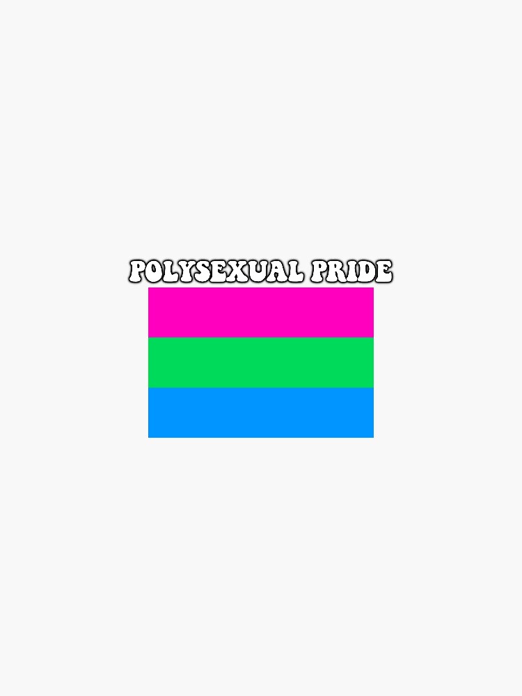 Polysexual Pride Flag Sticker For Sale By Thestickerbarn Redbubble