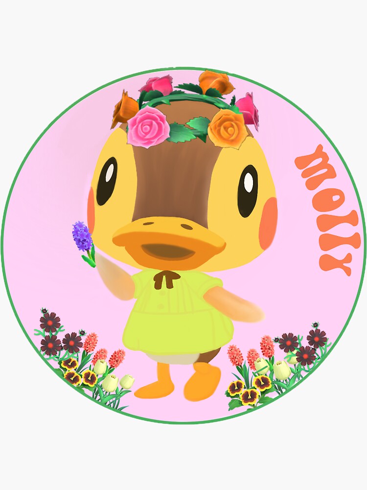 "molly acnh" Sticker for Sale by josiejanssen | Redbubble