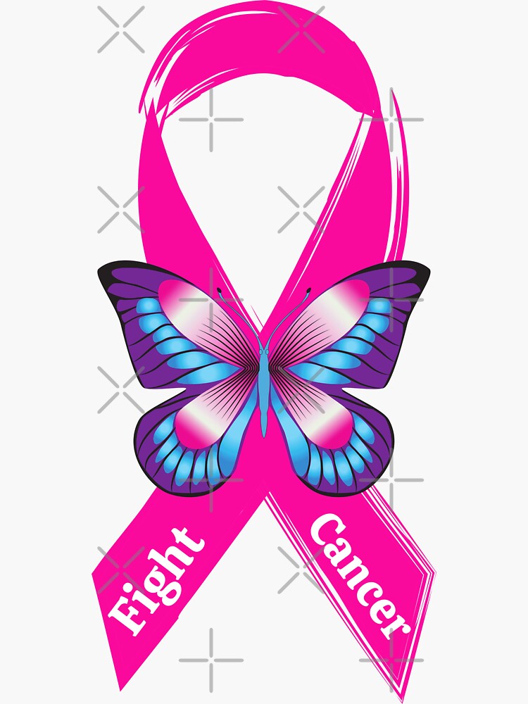 "Breast Cancer Awareness - Fight Cancer" Sticker for Sale by ...