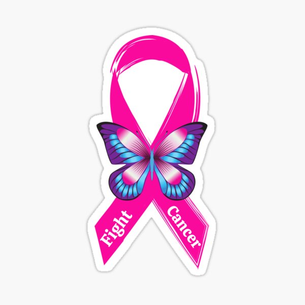 "Breast Cancer Awareness - Fight Cancer" Sticker for Sale by ...