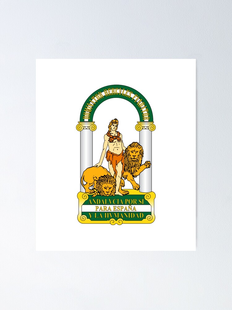 Andalousie Logo Andalucia Flag Coat Of Arms Poster