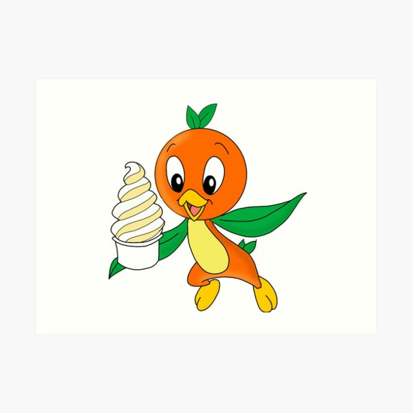 Disney Orange Bird Art Prints | Redbubble