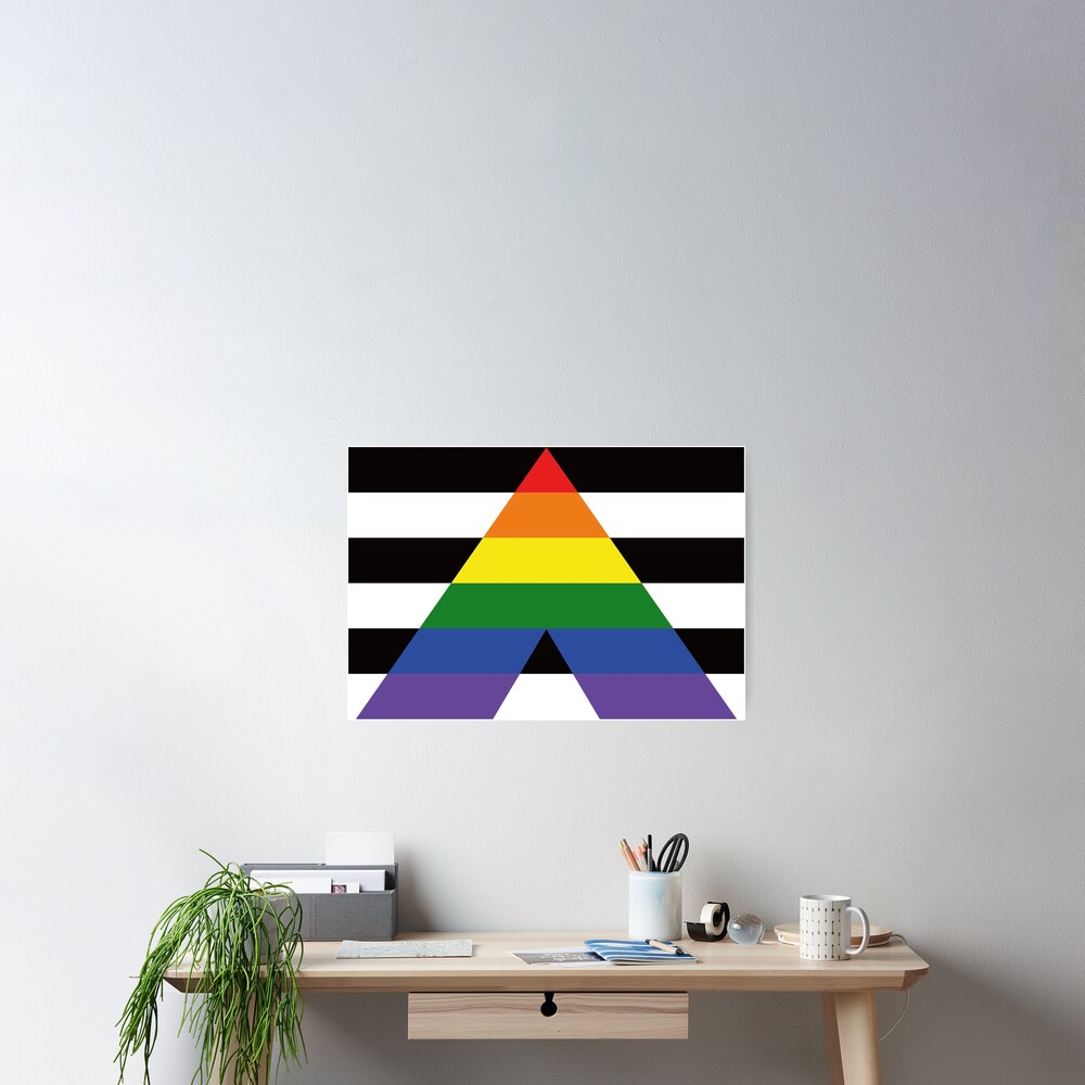 "Straight Allies Pride Flag" Poster von LeslieMimi | Redbubble
