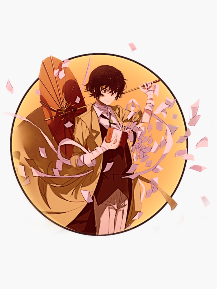 "Dazai" Sticker for Sale by AnimeWork | Redbubble
