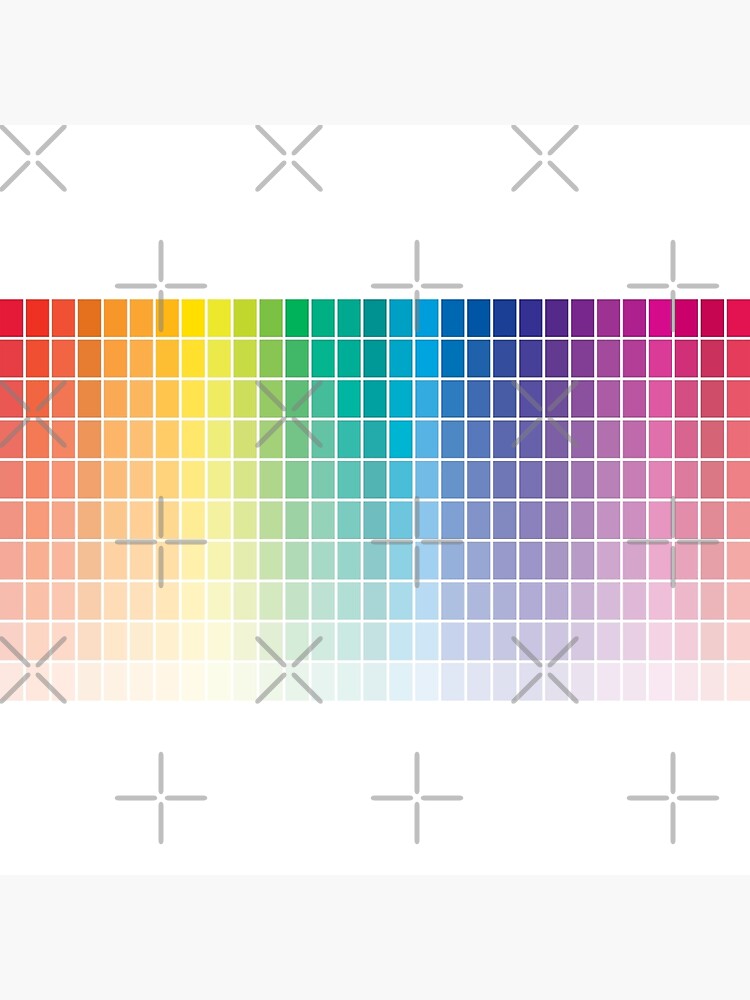 "Color Chart Grid" Poster by CafePretzel | Redbubble