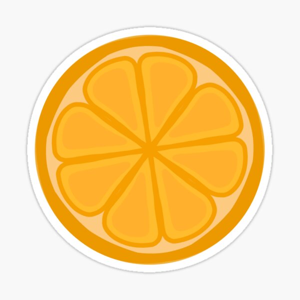 "Orange Slice Cute" Sticker for Sale by claire k | Redbubble