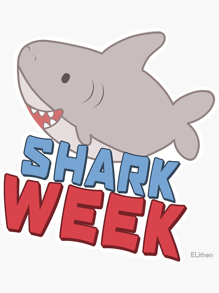 "SHARK WEEK " Sticker for Sale by ELithen | Redbubble