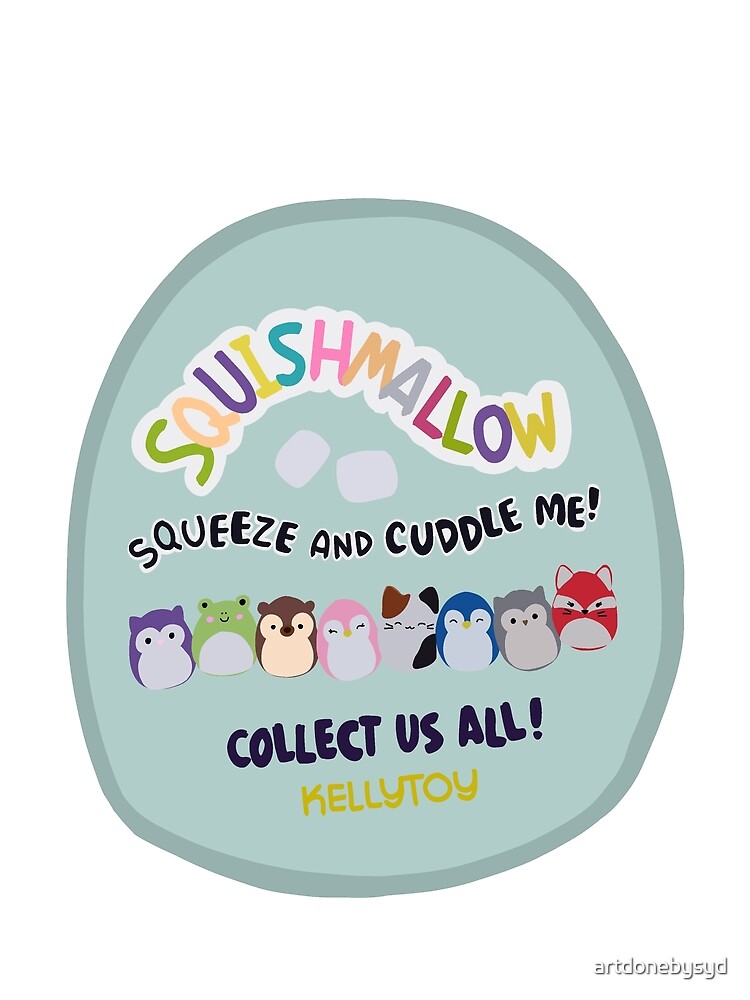 "Squishmallow Tag" Poster for Sale by artdonebysyd | Redbubble