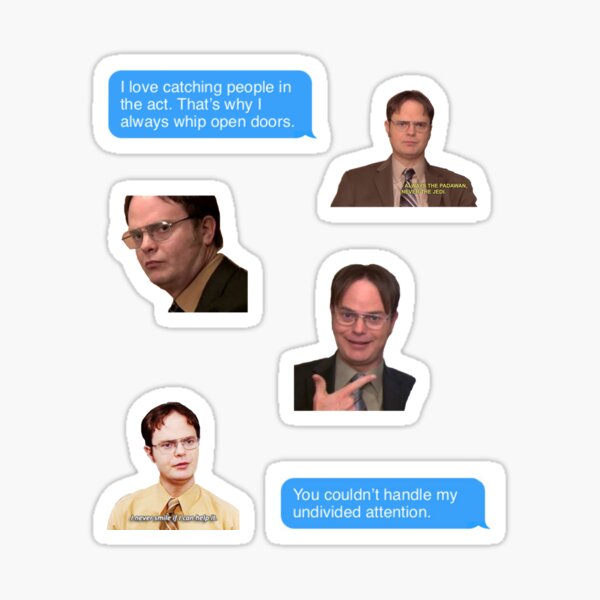 "Dwight Schrute (Sticker Pack)" Sticker for Sale by bahava | Redbubble