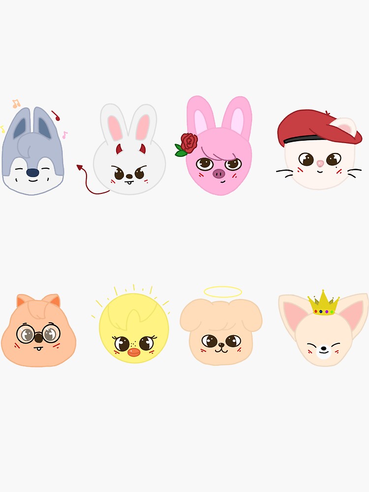 "Fan art Skzoo Stickers " Sticker for Sale by AudCentral | Redbubble