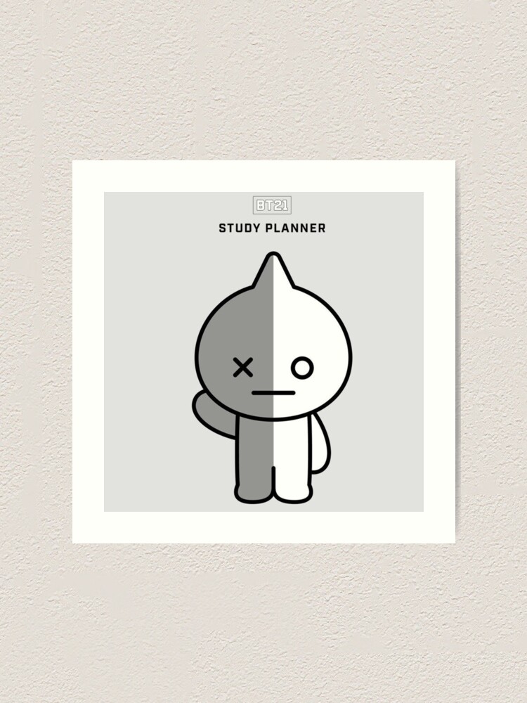 "BTS.BT21.STUDY.PLANNER.VAN" Art Print for Sale by stephylee88 | Redbubble