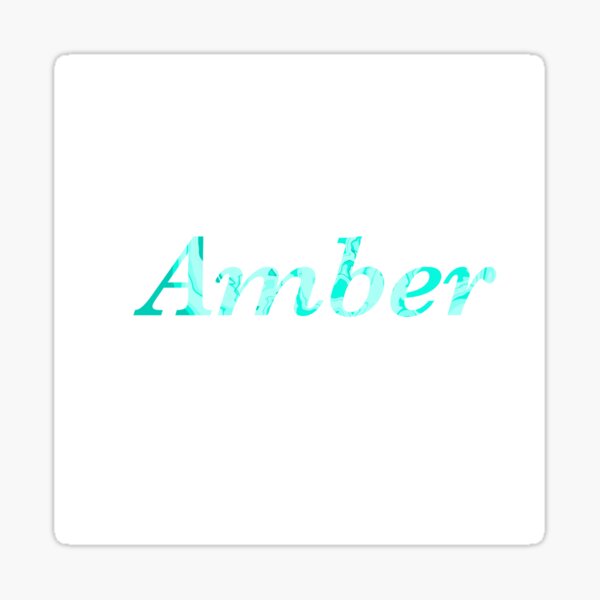 "Amber" Sticker for Sale by Bambier19 | Redbubble