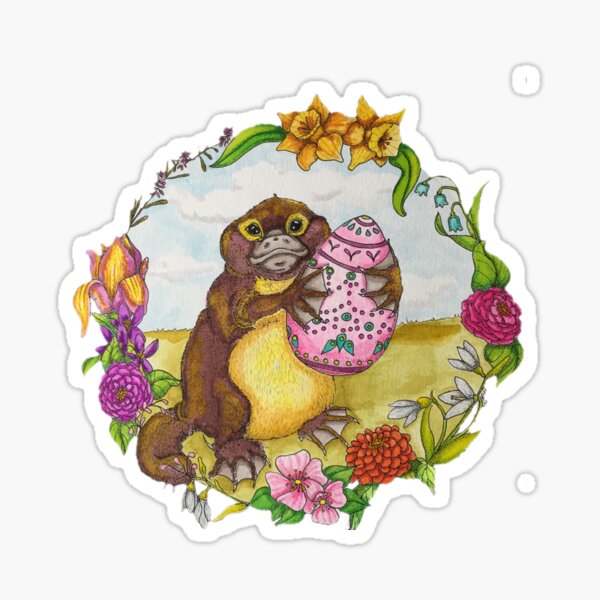 "An Easter Platypus is an Odd Duck!" Sticker for Sale by ...