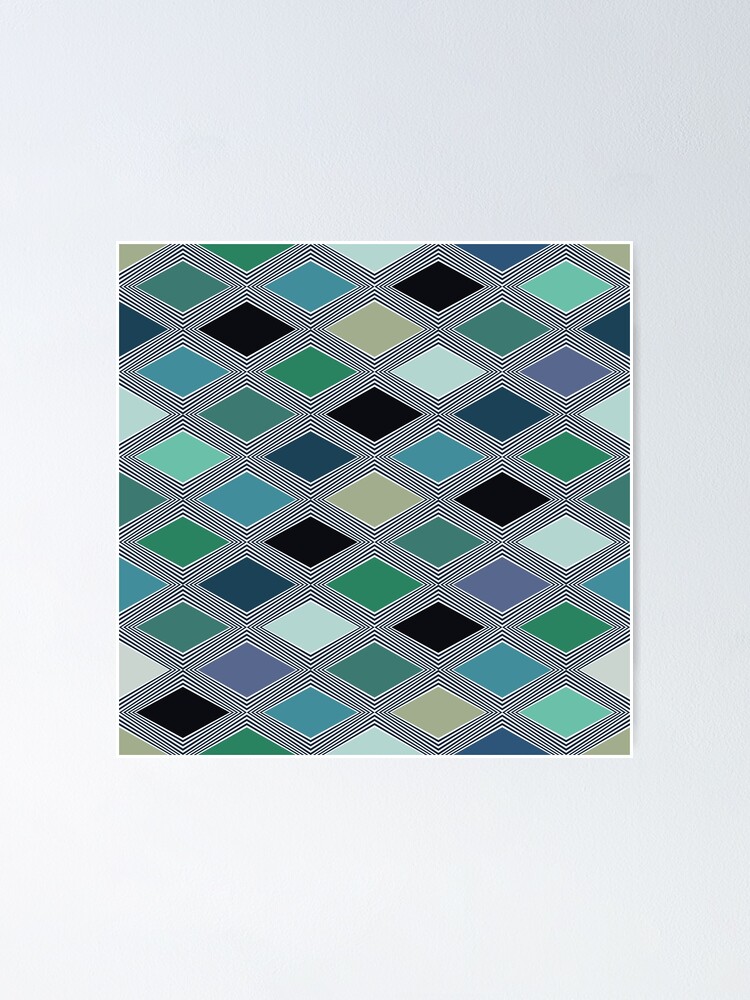 "Colorful rhombus design" Poster by BattaAnastasia | Redbubble