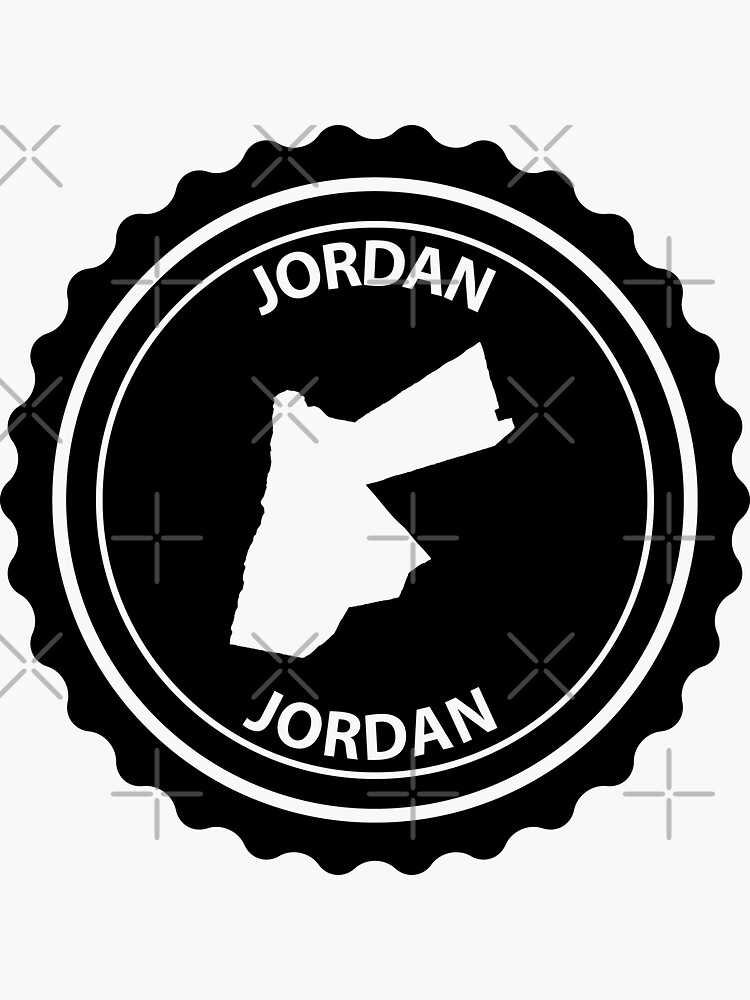 "Jordan stamp" Sticker by Danler | Redbubble