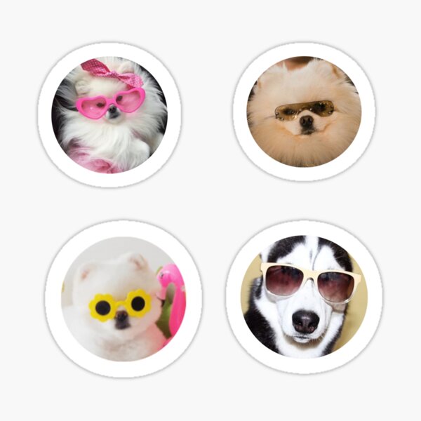 "Y2k Puppies Sticker Pack" Sticker by bahava | Redbubble