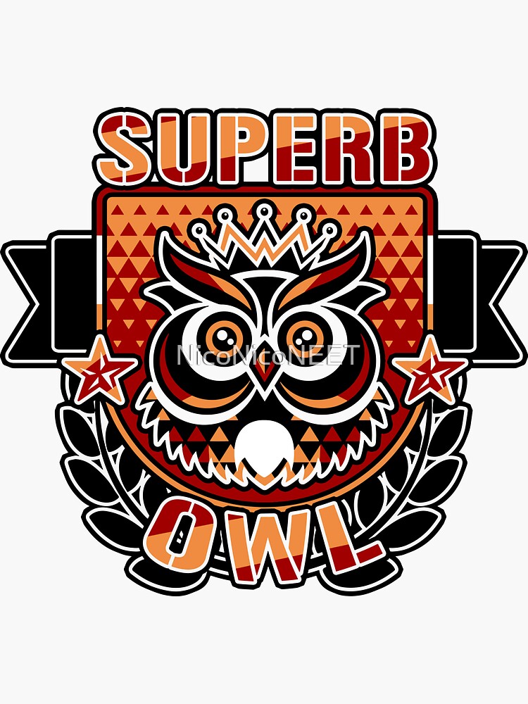 "Superb Owl" Sticker by NicoNicoNEET | Redbubble