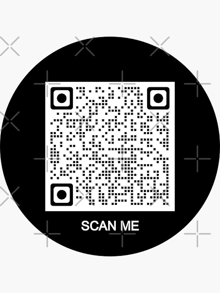 "Rick Rolled QR code" Sticker by irideae | Redbubble