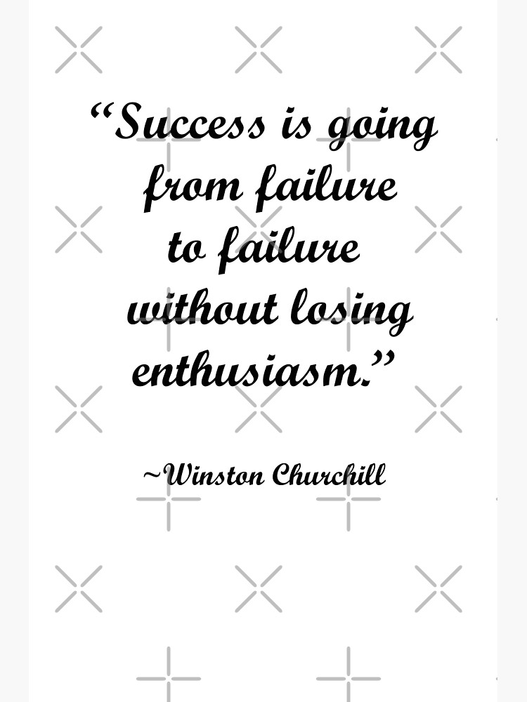 "Motivational Quote, Motivational Wall art about Success, Winston ...