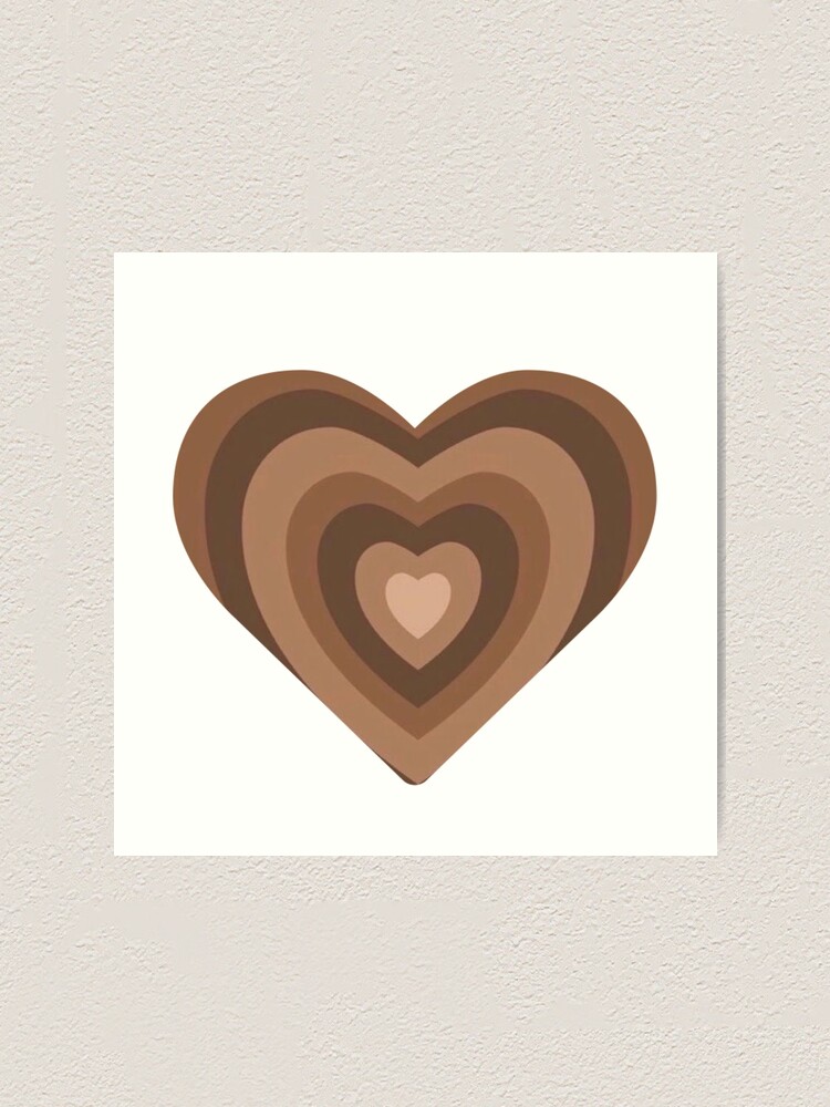 "Powerpuff girls brown heart" Art Print by PinkPeacee | Redbubble
