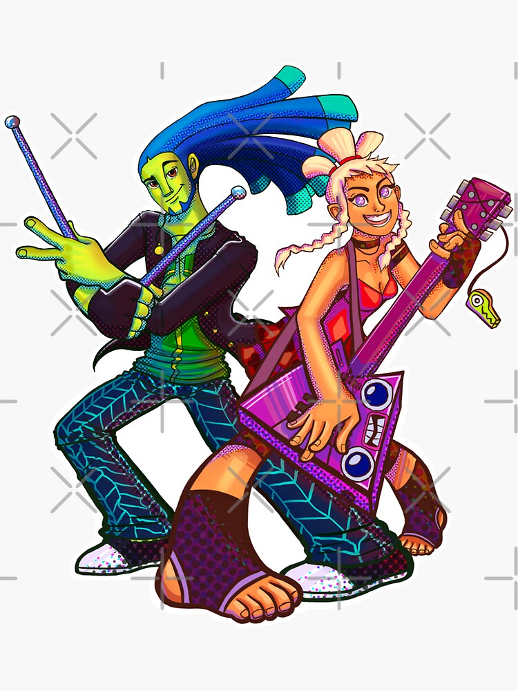 "Mayday and Zuke! " Sticker for Sale by Wearybot | Redbubble