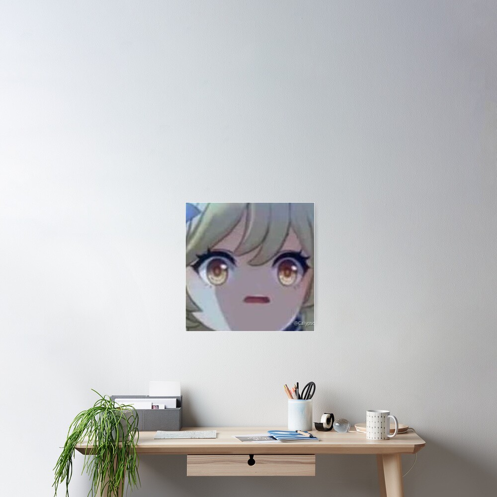"Lumine meme genshin impact" Poster for Sale by Athieshop | Redbubble