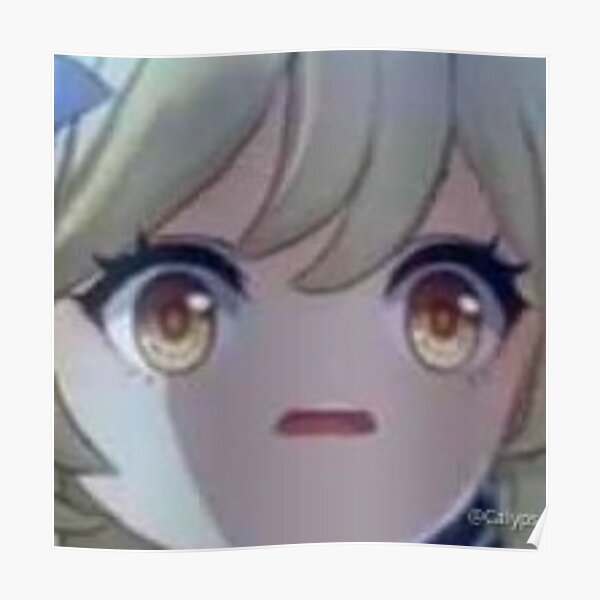 "Lumine meme genshin impact" Poster for Sale by Athieshop | Redbubble