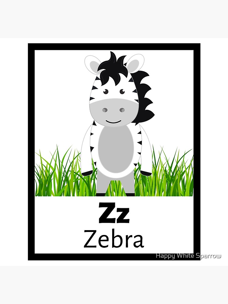"Zebra, Z is for Zebra, Zebra ABC Flashcard, Z is for Zebra, I'm a ...