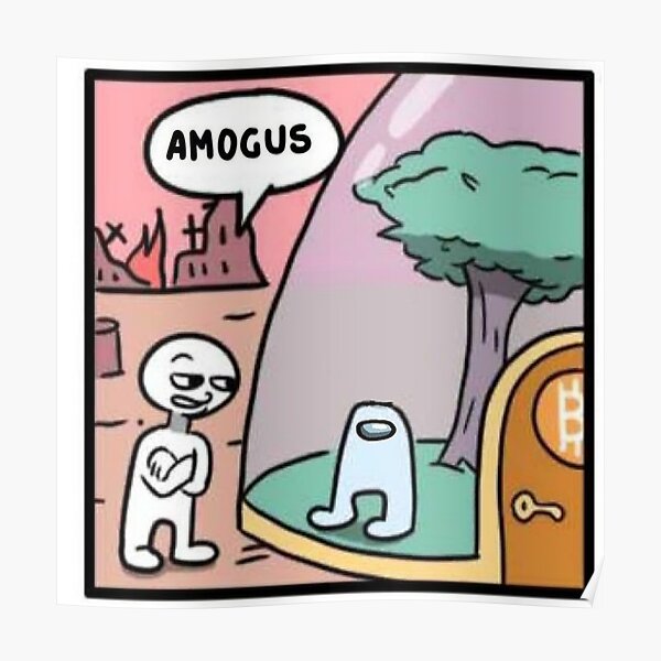 Amogus Sus Posters | Redbubble