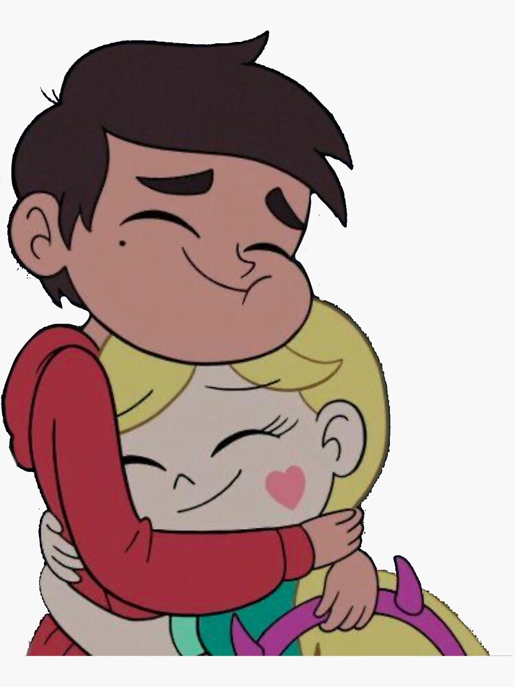 "Starco hug" Sticker for Sale by celestial-art- | Redbubble