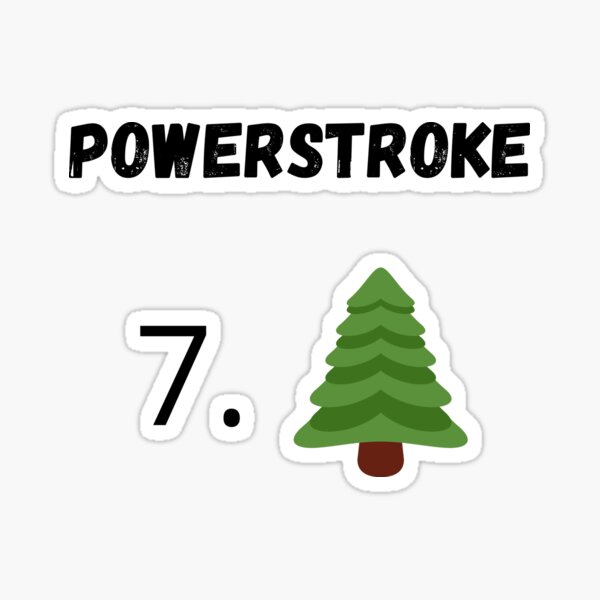 "powerstroke 7.3 diesel" Sticker for Sale by Choppedinc | Redbubble